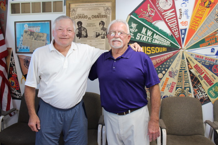 Famous KC boxer Tony Chiaverini visits Marv's Barber Shop in Merriam