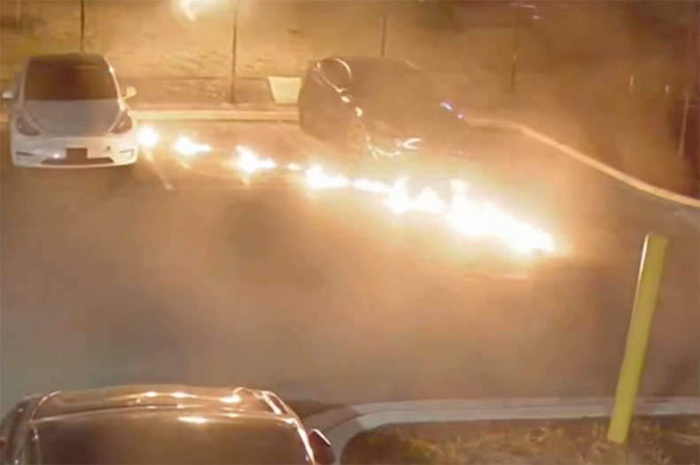 ATF offers reward for tips in Lenexa Tesla collision center arson
