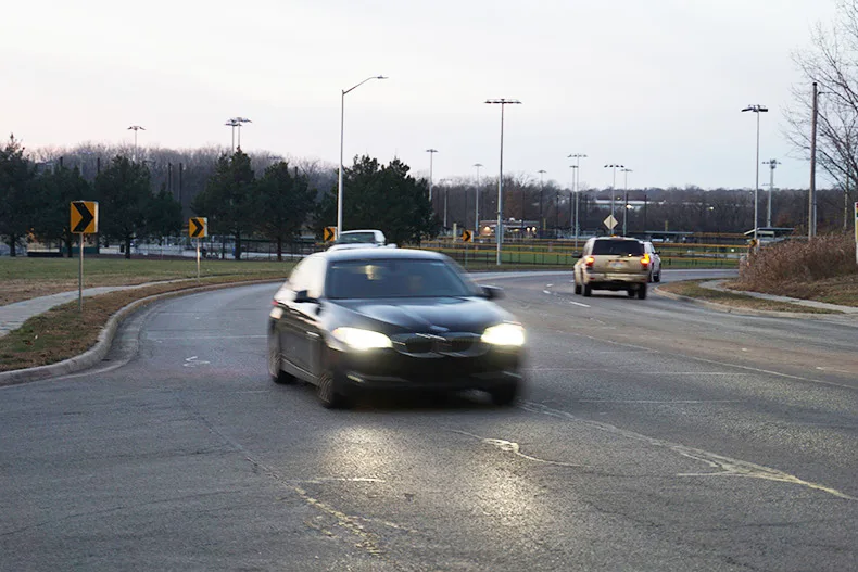 Shawnee rebuilding curve in Johnson Drive near sports complex